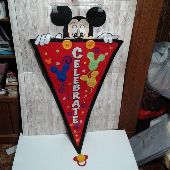 Disney | Wall Decor | Disney Bundle Mickey Mouse Celebrate Banner And ...